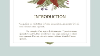 Operators Concept in Python-N.Kavitha.pptx