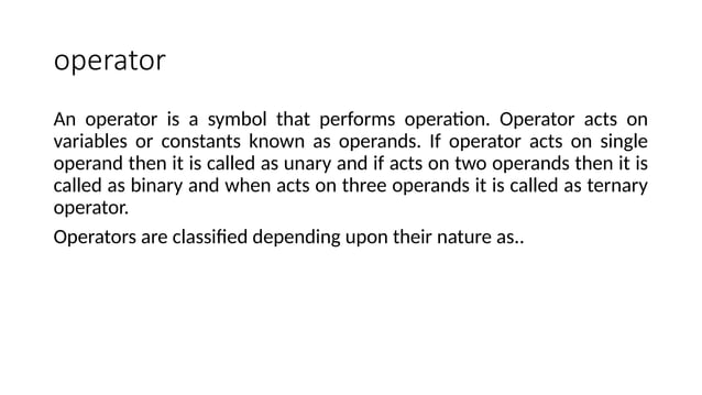 OPERATORS-PYTHON.pptx ALL OPERATORS ARITHMATIC AND LOGICAL | PPTX | Programming Languages ...