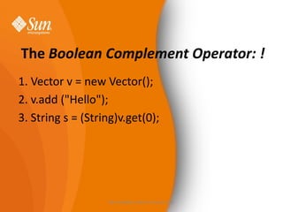 chap 2 : Operators and Assignments (scjp/ocjp) | PPTX