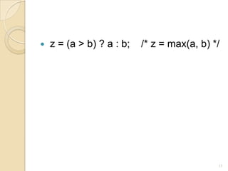 Operators and expressions | PPTX