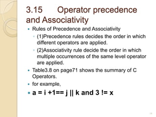 Operators and expressions | PPTX