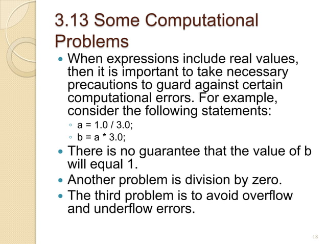 Operators and expressions