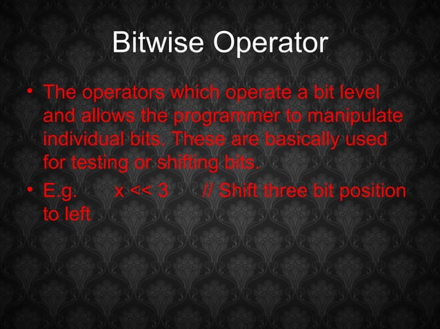 Operators in C++ | PPT
