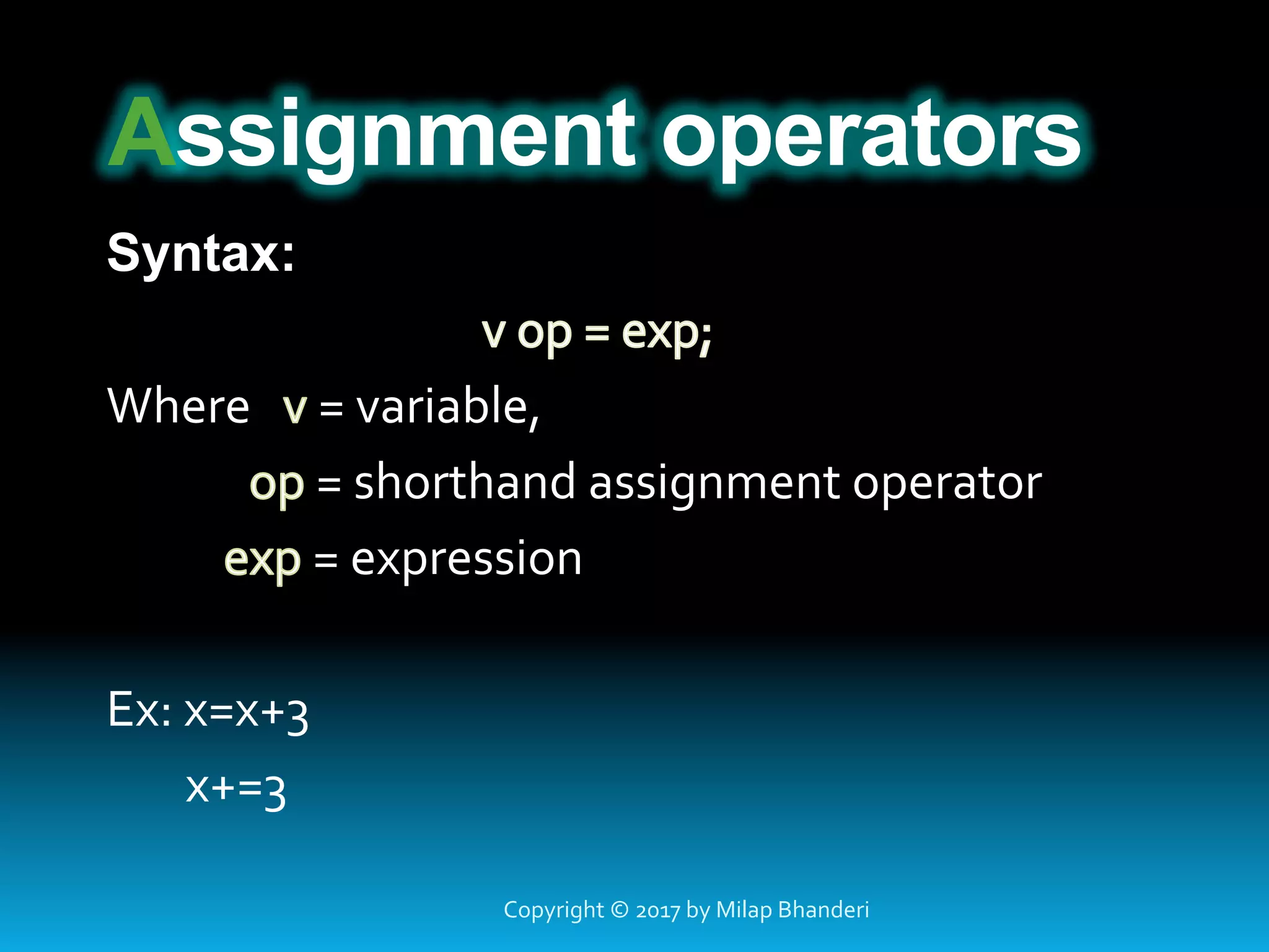Operators in c | PDF