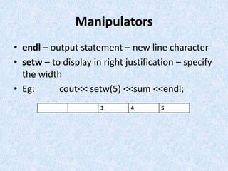 Operators and expression in c++ | PPT