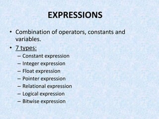Operators and expression in c++ | PPT