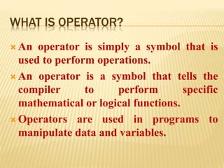 OPERATORS IN C.pptx