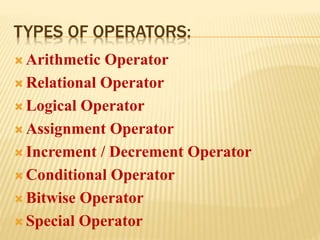OPERATORS IN C.pptx