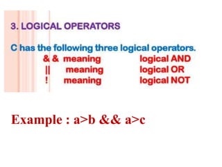 OPERATORS IN C.pptx