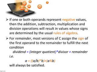 SPL 6 | Operators in C | PPT