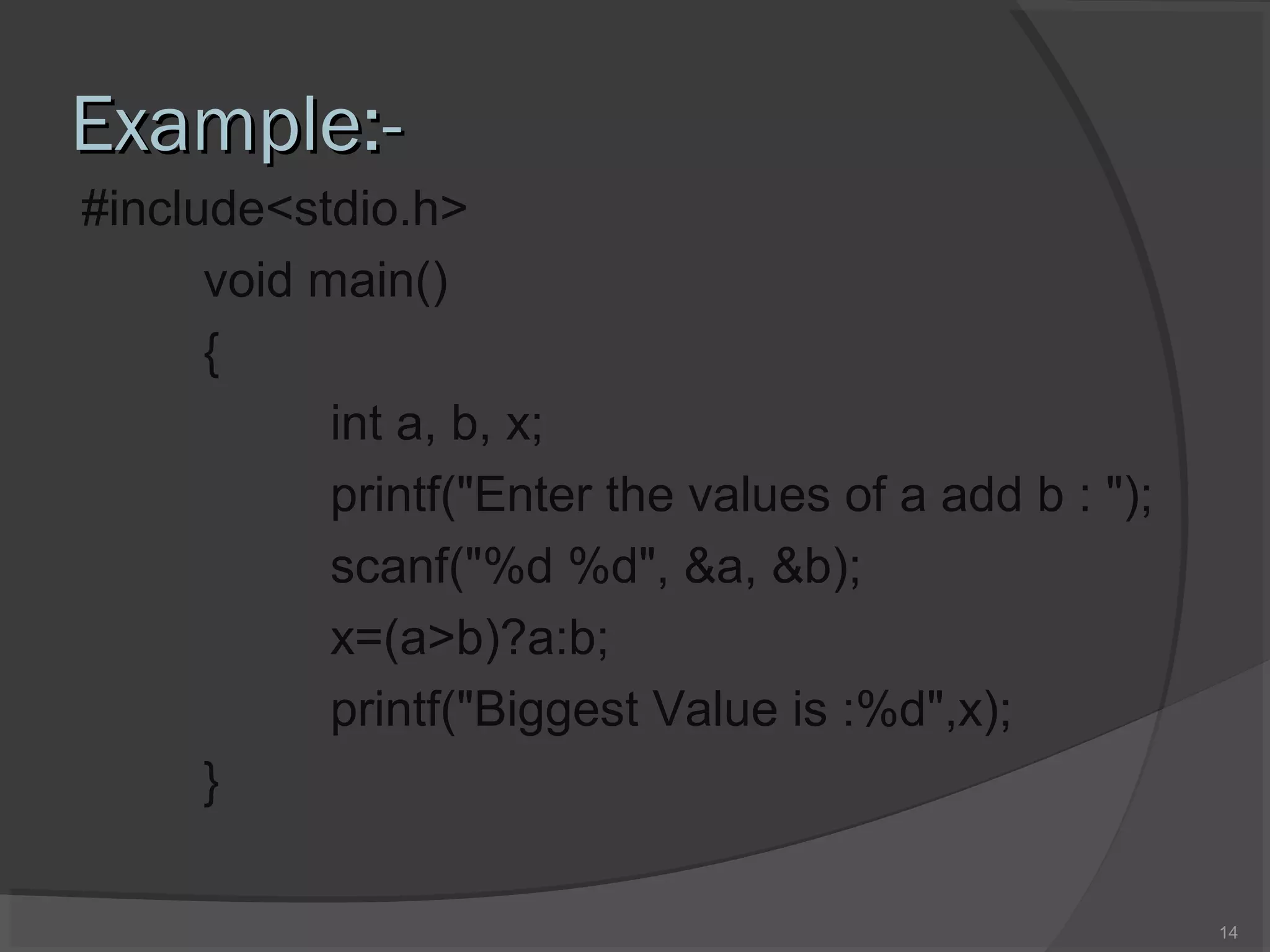 Operators In C Language Ppt 2212