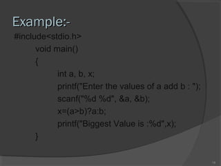 Operators in c language | PPT