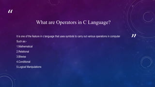 Operators in c language.pptx