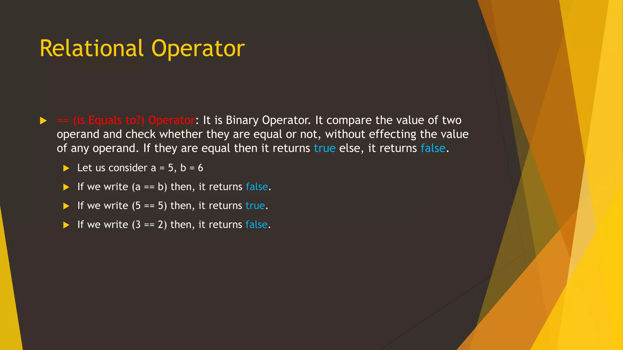 Operators in C & C++ Language | PPTX