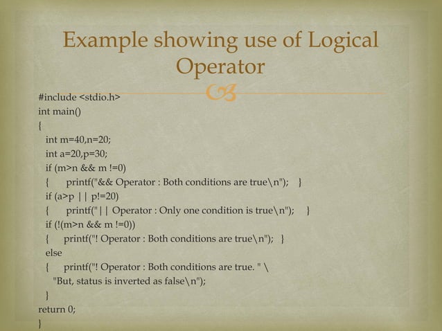 Operators in c programming | PDF