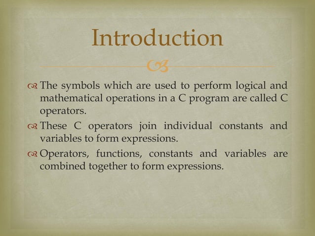 Operators in c programming | PDF
