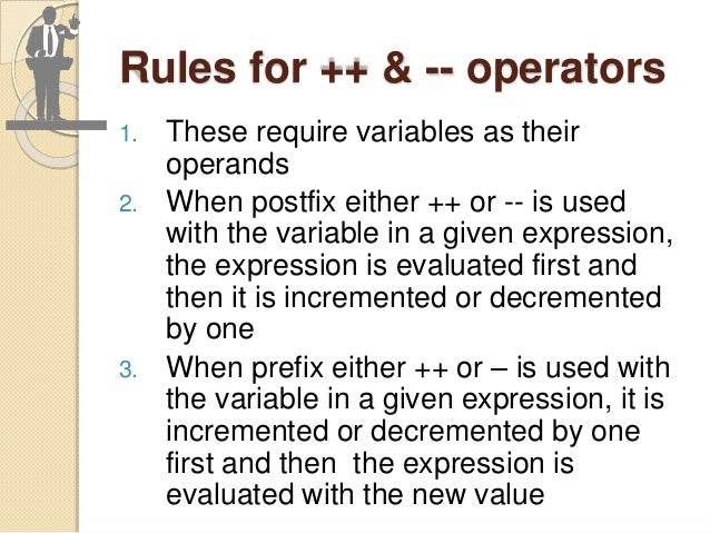 Operators and expressions in c language