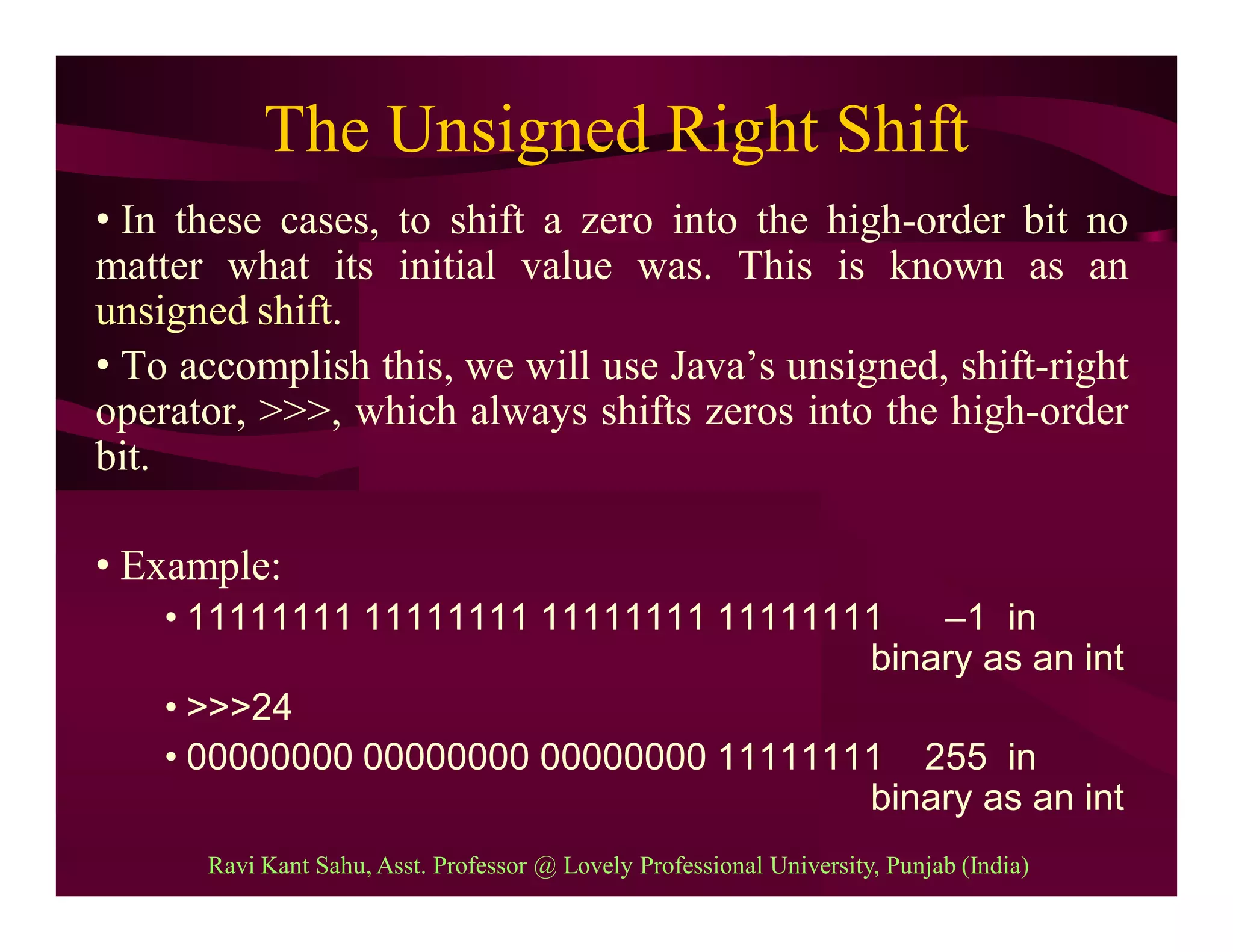 Operators in java | PDF | Programming Languages | Computing