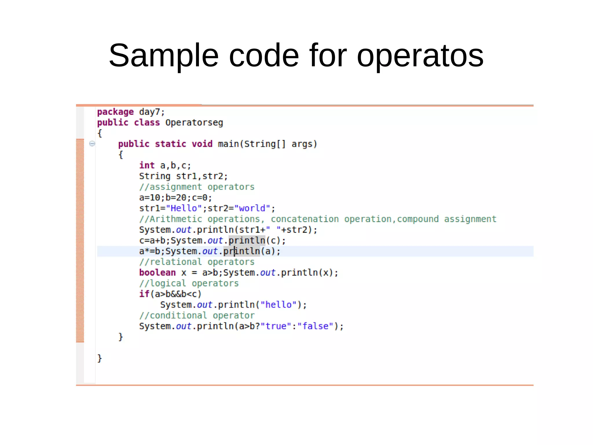 Operators in java | PDF