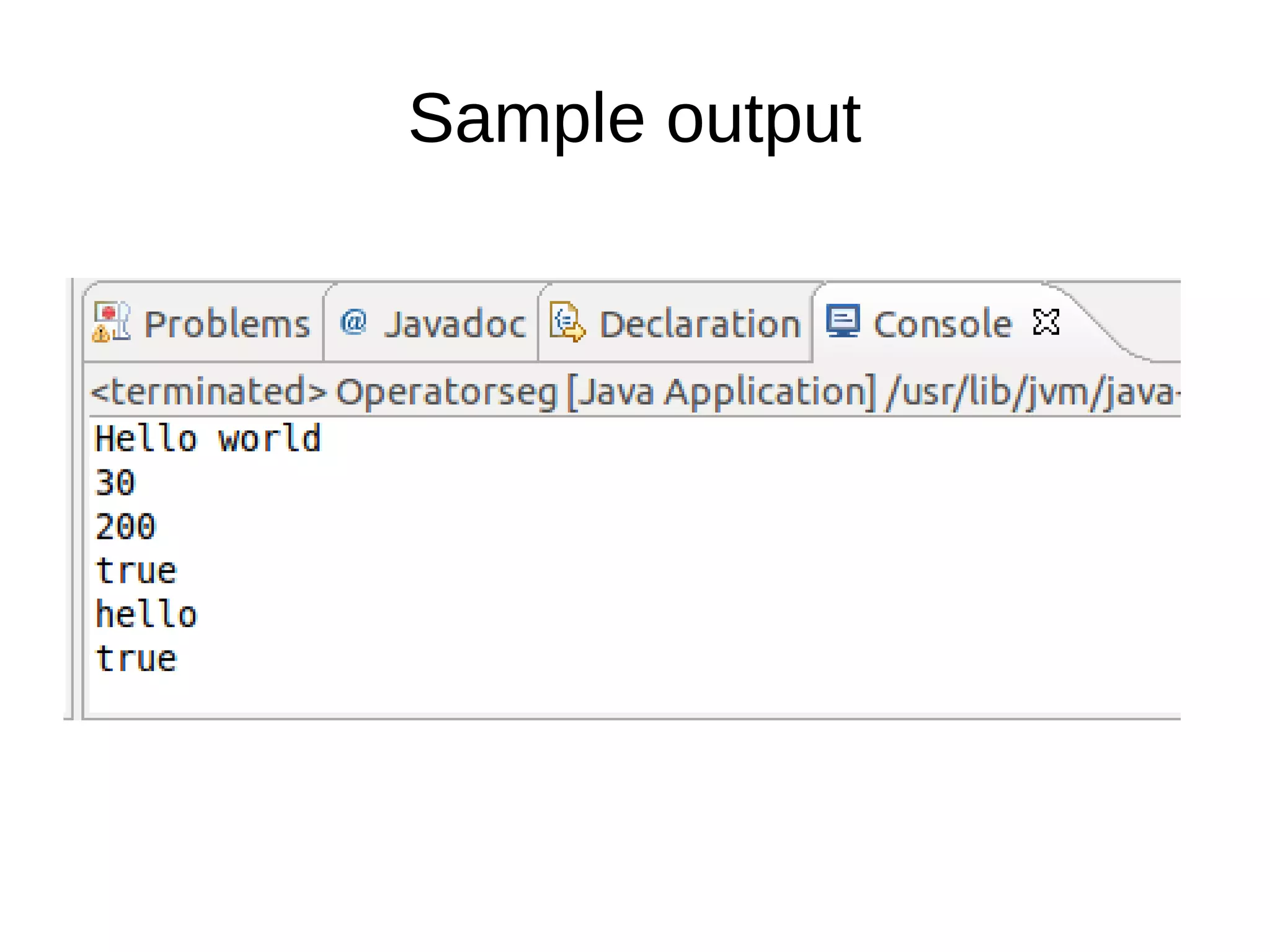 Operators in java | PDF