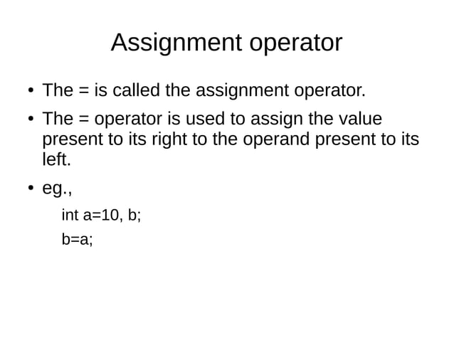 Operators in java | PPT