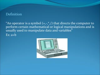 operator | PPT