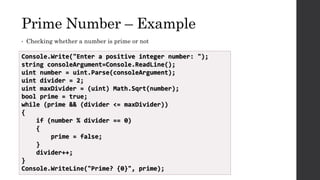 Operators loops conditional and statements | PPTX