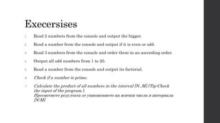 Operators loops conditional and statements | PPTX