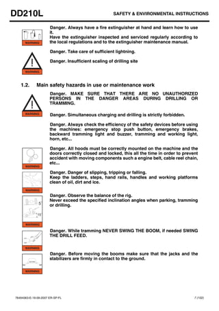 Operator`s manual drillrig training skills in rustenburg/eatern cape ...