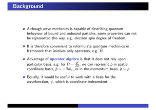 Operators n dirac in qm | PDF