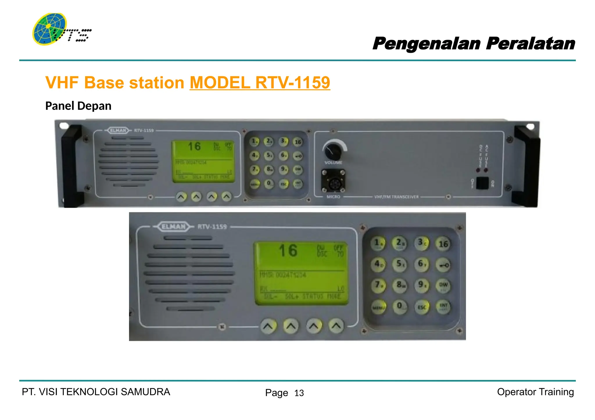 Operator VHF Console basic function - BAJO | PPT