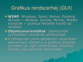 Operációs rendszer | PPT