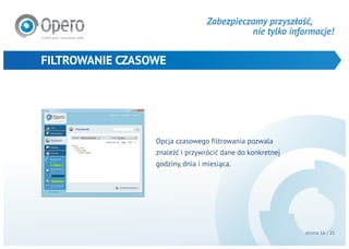 Opero Backup - prezentacja produktu | PDF