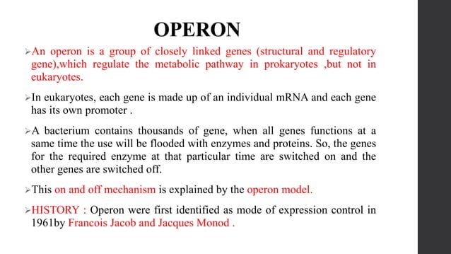 Galactose operon and Histidine operon | PPTX | Chemistry | Science
