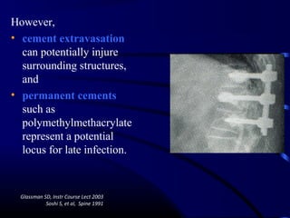 Operative treatment of osteoporotic spinal fractures | PPT