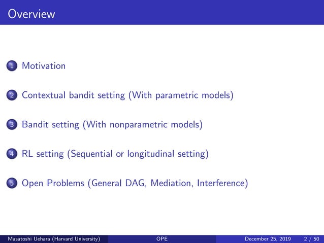 Off Policy Evaluation Ppt