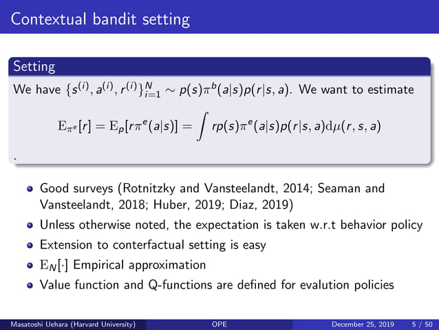 Off Policy Evaluation Ppt