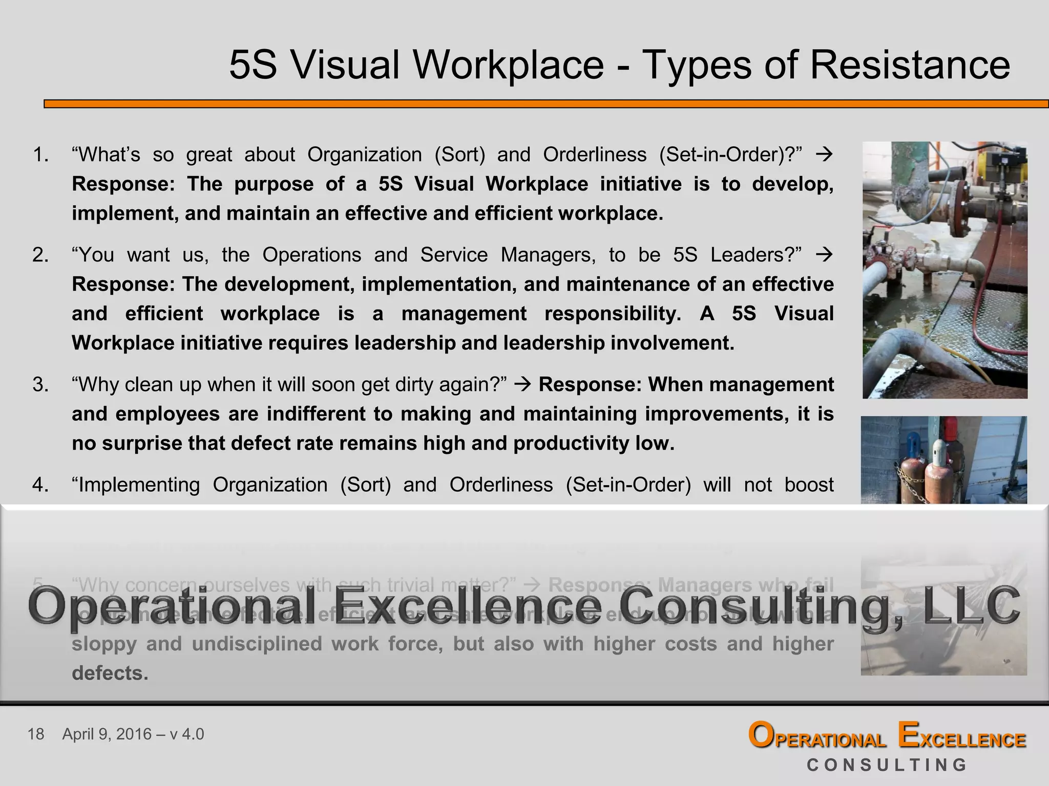 Lean 5S Visual Workplace Organization Training Module | PDF