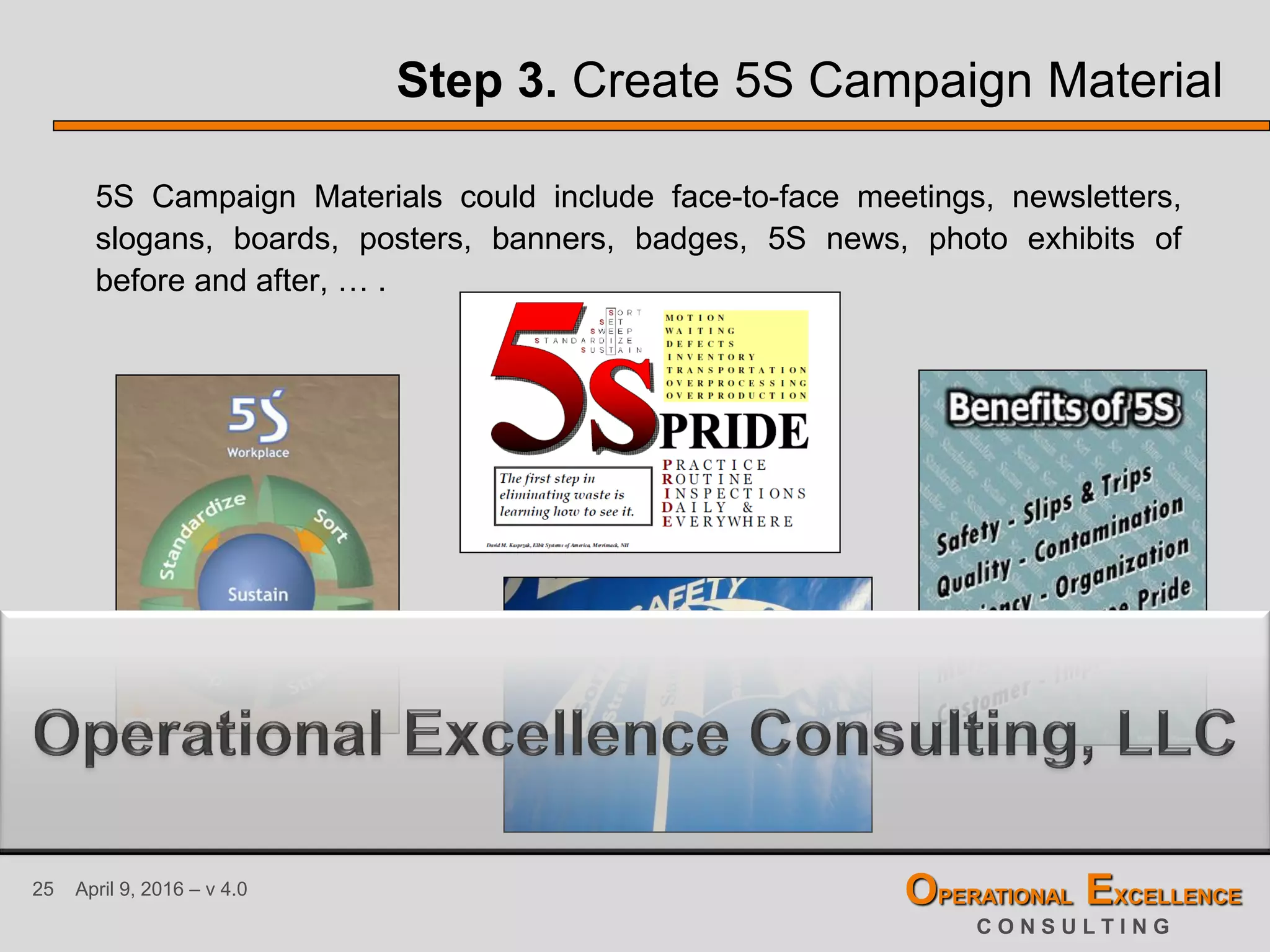 Lean 5S Visual Workplace Organization Training Module | PDF