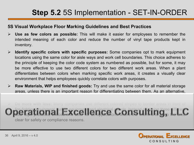 Lean 5S Visual Workplace Organization Training Module | PDF ...