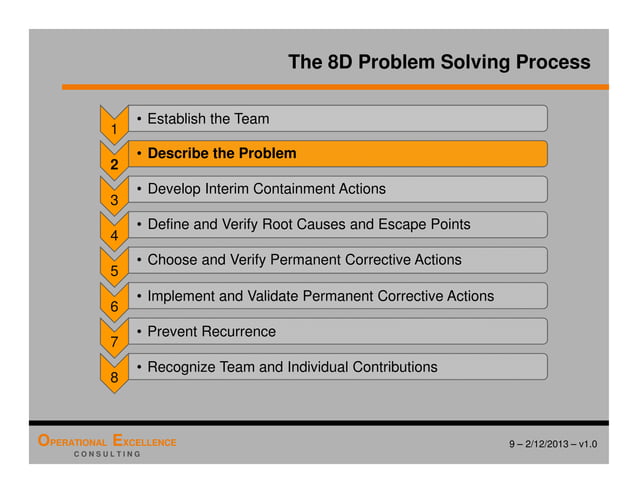 OpEx-8D-Problem-Solving-Process-ASQ-Overview.pdf | Business | Business ...