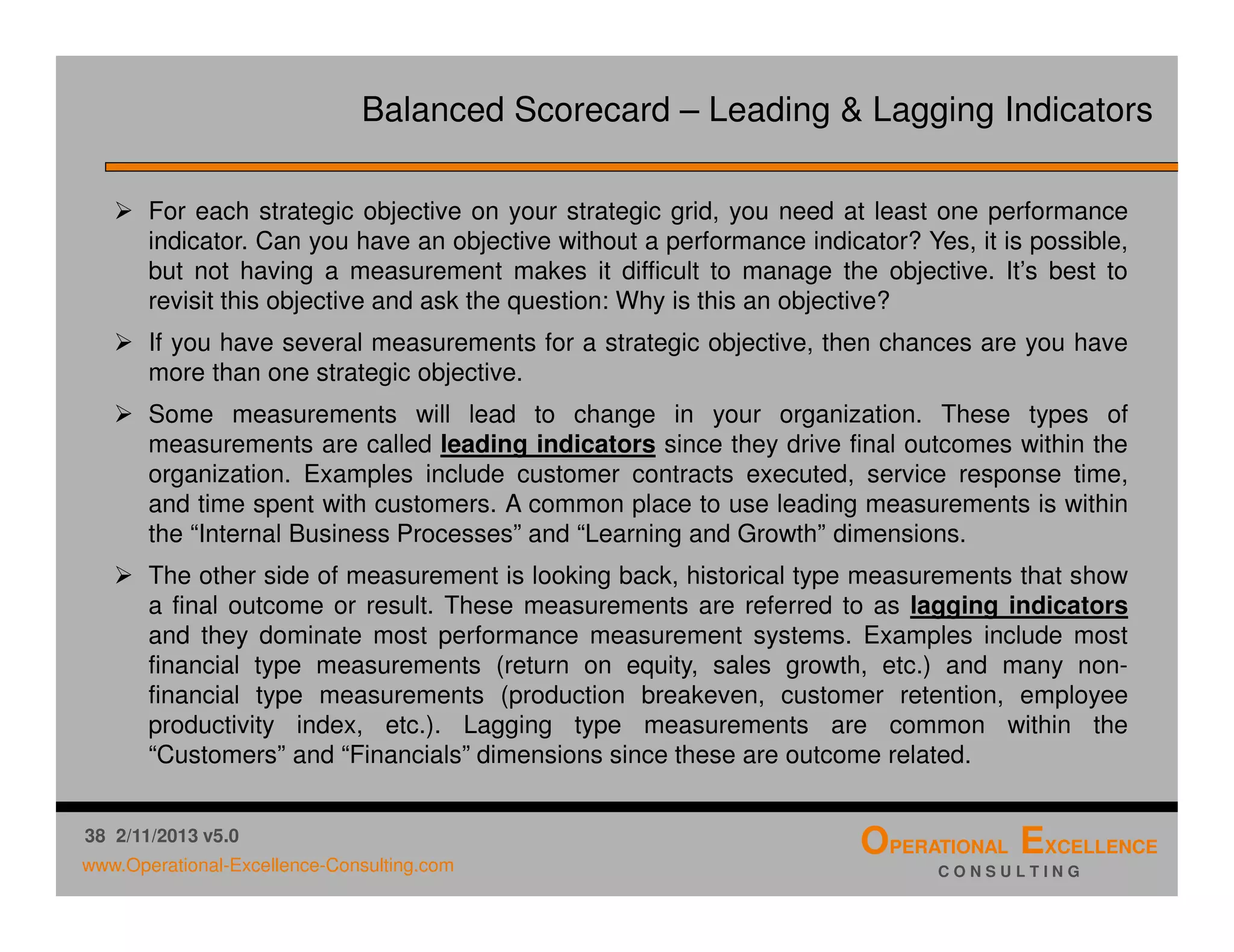 Balanced Scorecard Deployment Process Training Module | PDF