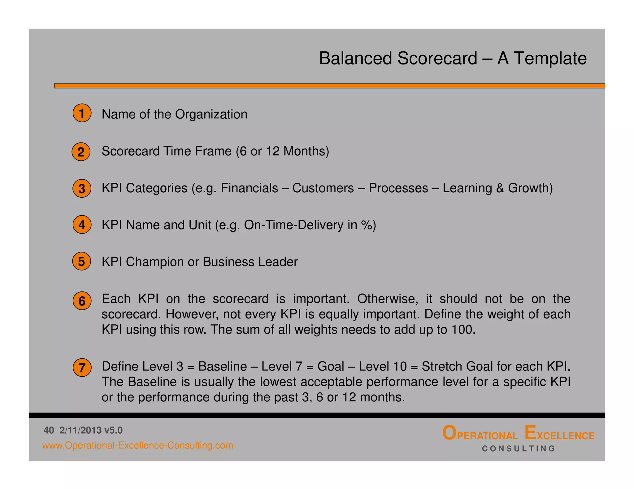 Balanced Scorecard Deployment Process Training Module | PDF