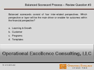 Balanced Scorecard Deployment Process Training Module | PDF