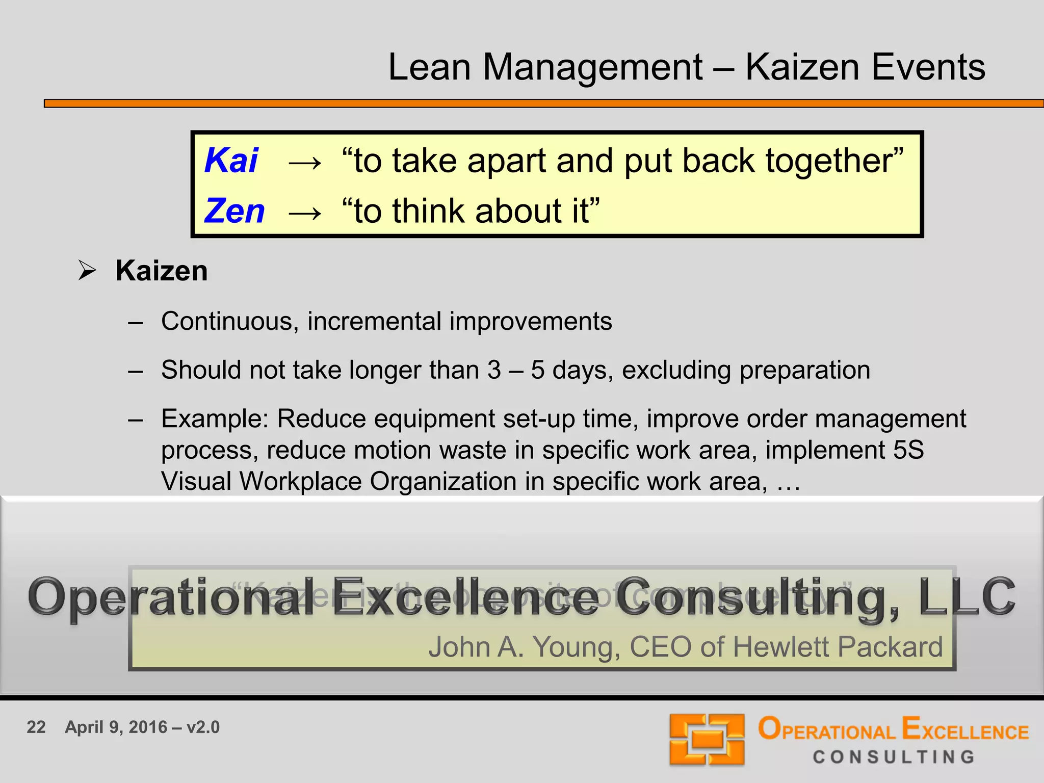 Lean Quick Changeover (SMED) Training Module | PDF