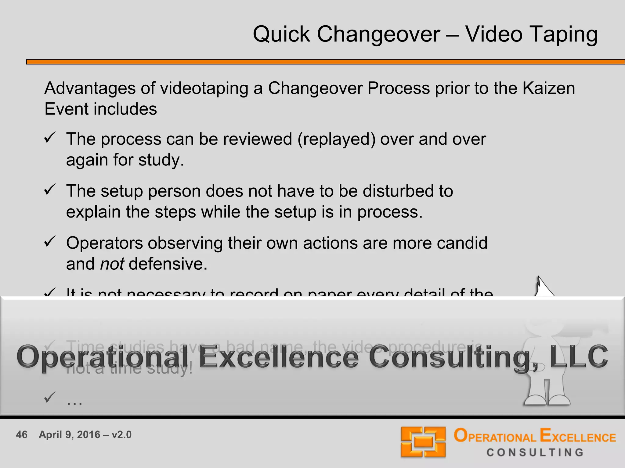 Lean Quick Changeover (SMED) Training Module | PDF