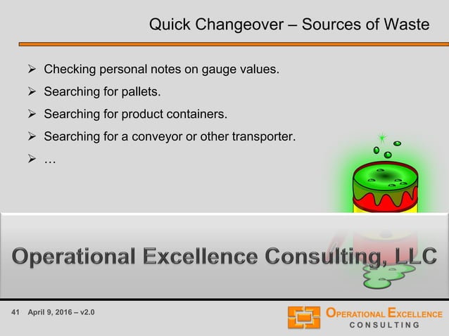 Lean Quick Changeover (SMED) Training Module | PDF | Manufacturing ...