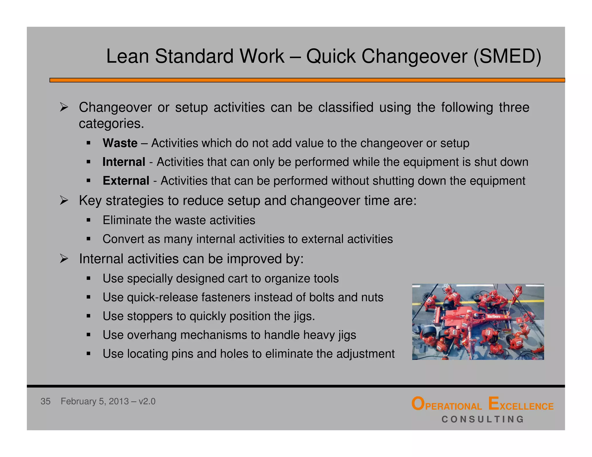 Lean Standard or Standardized Work Training Module | PDF