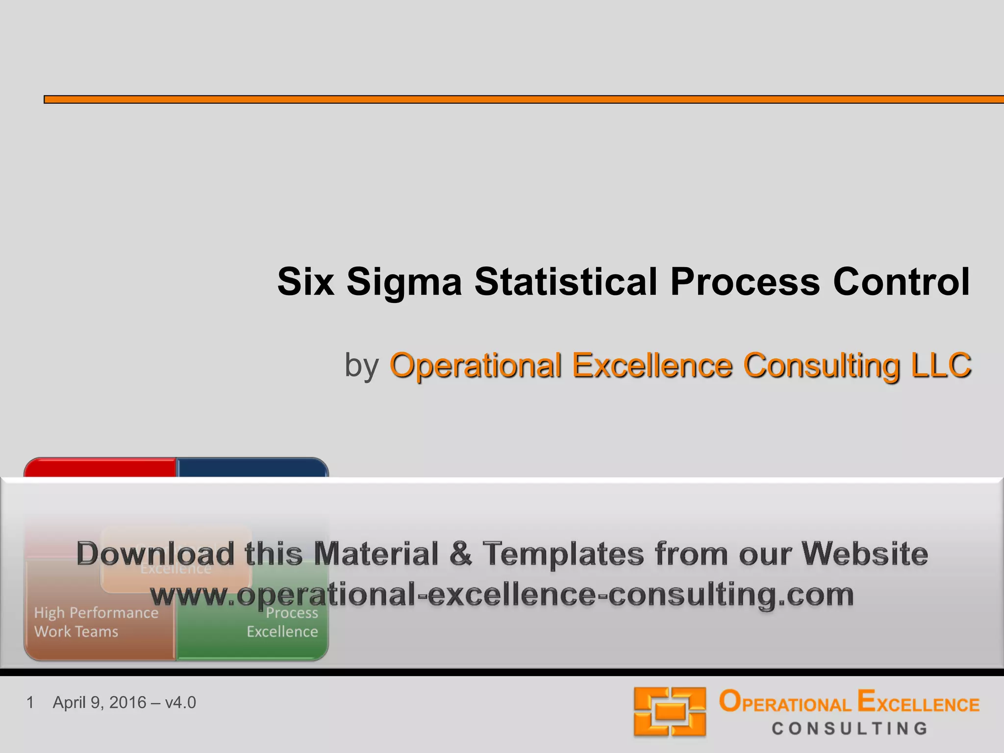 Six Sigma Statistical Process Control (SPC) Training Module | PDF