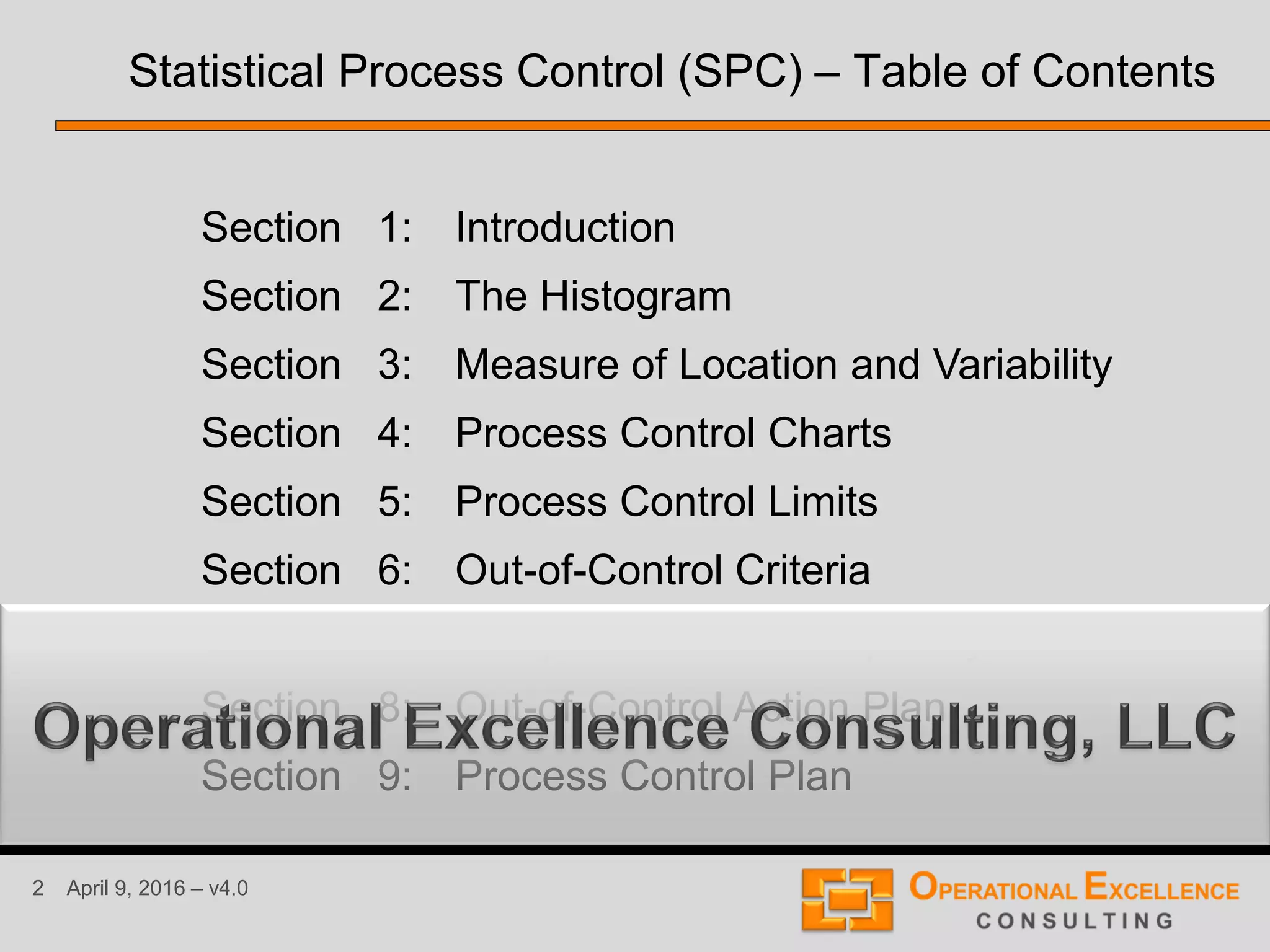 Six Sigma Statistical Process Control (SPC) Training Module | PDF